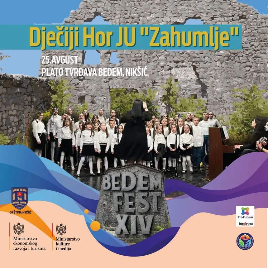 Dječji hor JU Zahumlje otvoriće Bedem Fest 2023. | Novine Nikšića